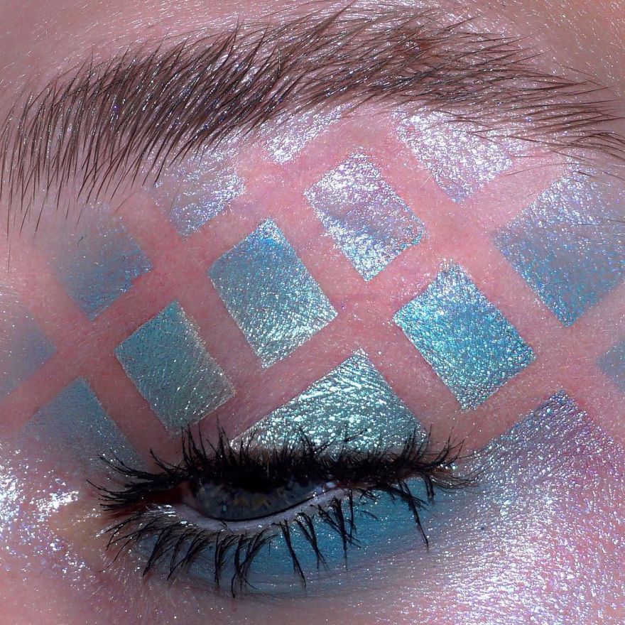 Aaron Storms's Geometric Eye Makeup - Neatorama