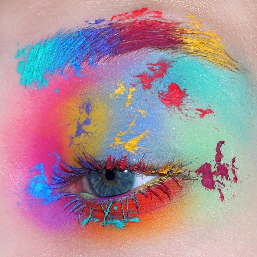 Aaron Storms's Geometric Eye Makeup - Neatorama