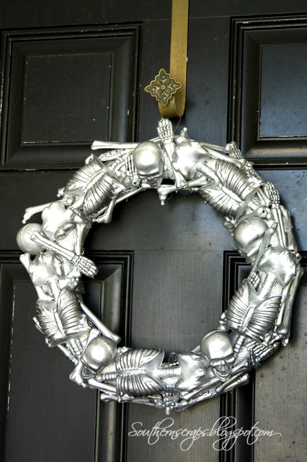 How To Make Your Own Skeleton Wreath Neatorama