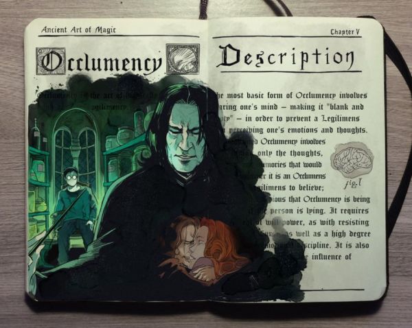 Illustrations Of Spells And Potions From The Harry Potter Series ...